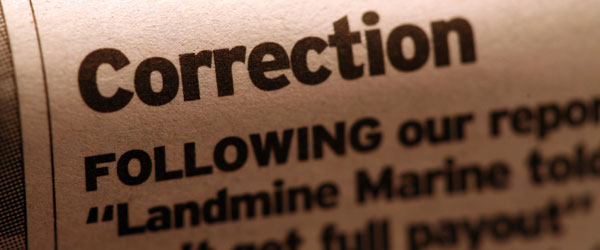 Correction / Clarification | The Alabama Baptist