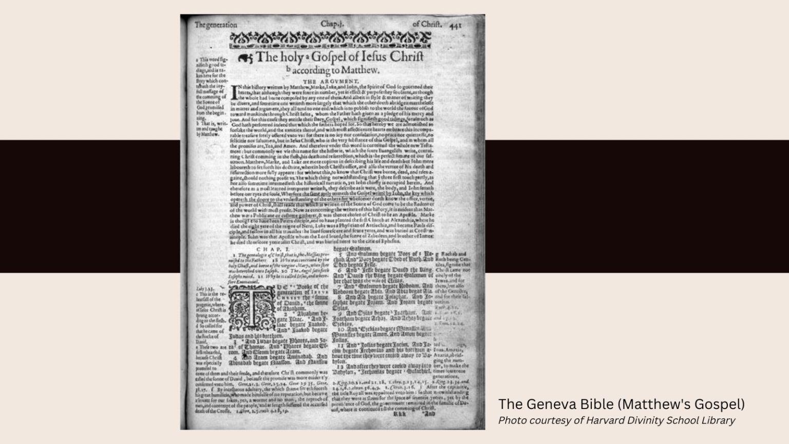 'For the edifying of the believers': The Pilgrims and the Geneva Bible ...